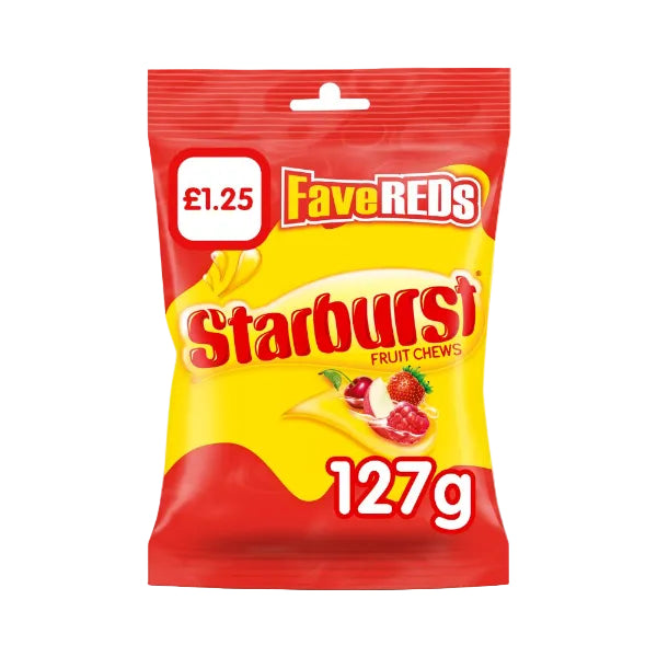 Starburst Fave Reds Fruits Pouch 127g | Sweet City - Chocolates ...