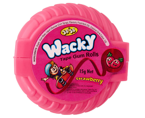 Wacky Tape Strawberry 60g | Sweet City - Chocolates | Sweets | Drinks ...